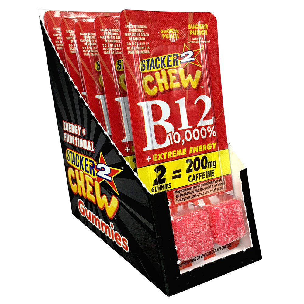 Stacker2 Chew Gummies: B12 10,000%