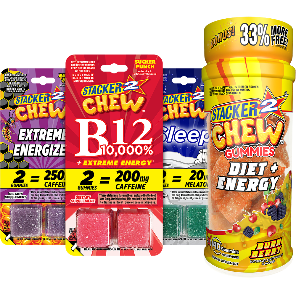 STACKER 2 | Energy Booster Supplements, Shots, Pills, Gummies | Stacker2