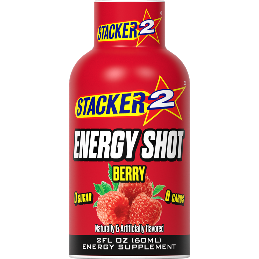 Stacker2 Energy Shots (12pk - 2 oz Bottles)