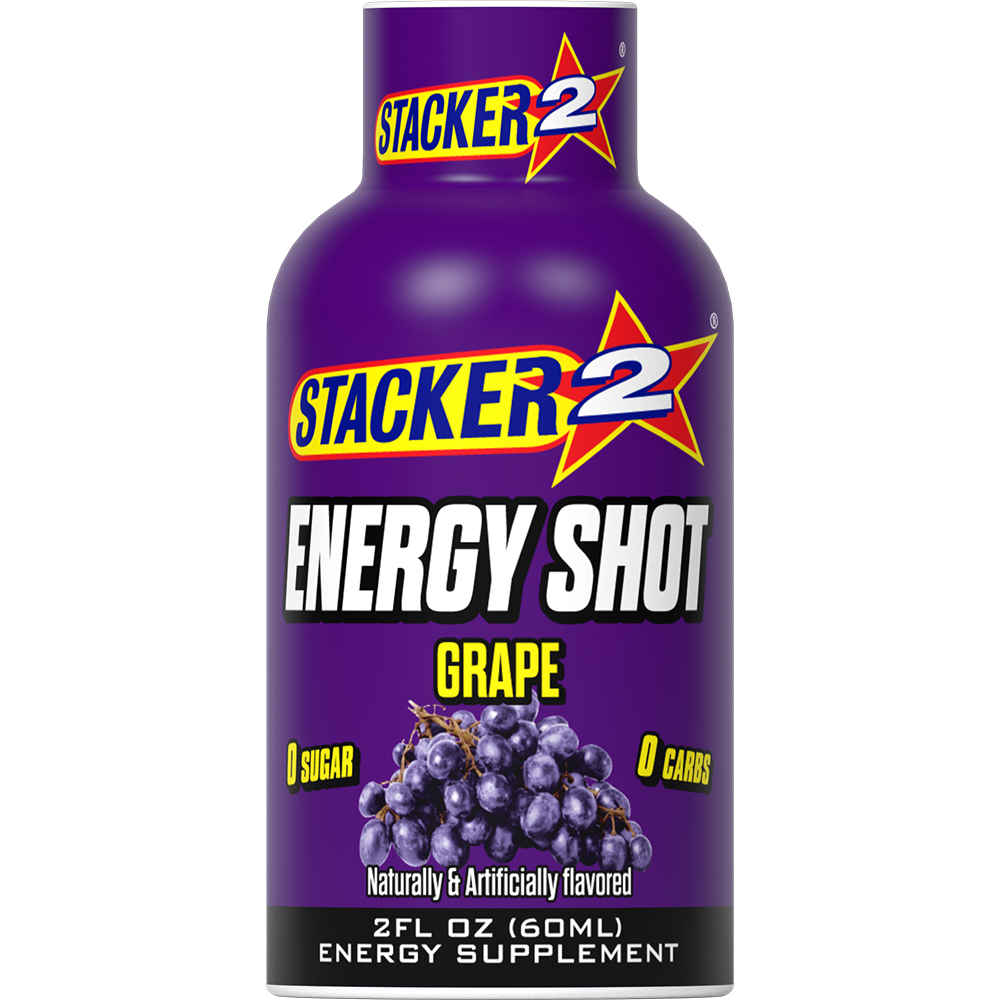 Stacker2 Energy Shots (12pk - 2 oz Bottles)