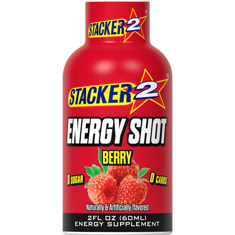 Stacker2 Energy Shots (12pk - 2 oz Bottles)