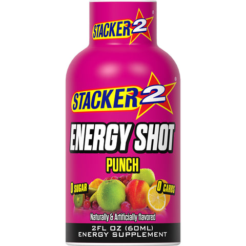 Stacker2 Energy Shots (12pk - 2 oz Bottles)